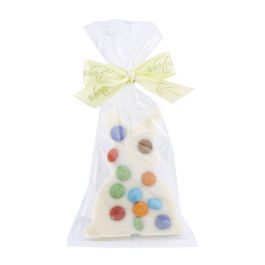 Give-Away Easter Weiss-Smarties B2B - mit Logo | Confiserie Bachmann