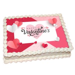 Order cake with graphic hearts online | Confiserie Bachmann Lucerne